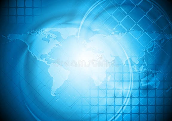 World map blue design stock vector. Illustration of fresh - 24748856