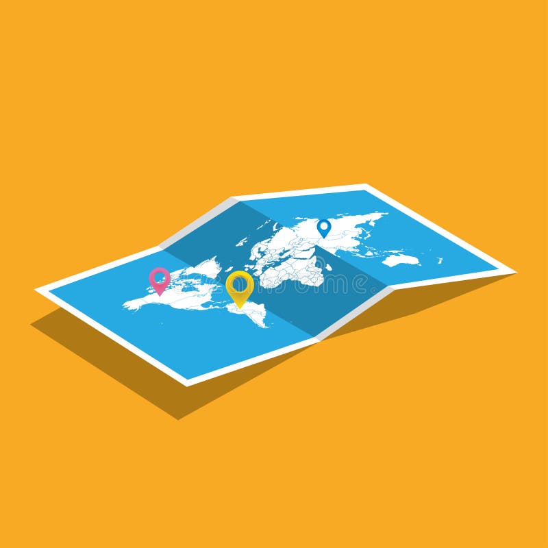 Folded Map Icon Stock Illustrations – 13,141 Folded Map Icon Stock ...