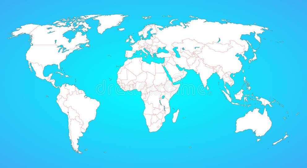 Map White Countries Stock Illustrations – 18,944 Map White Countries ...