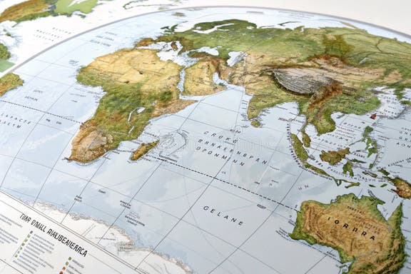 World Map with Both Hemispheres on One Sheet Stock Illustration ...