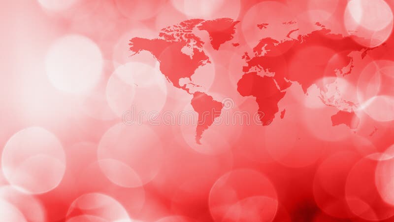 Red World Map, Breaking News Background Stock Illustration ...
