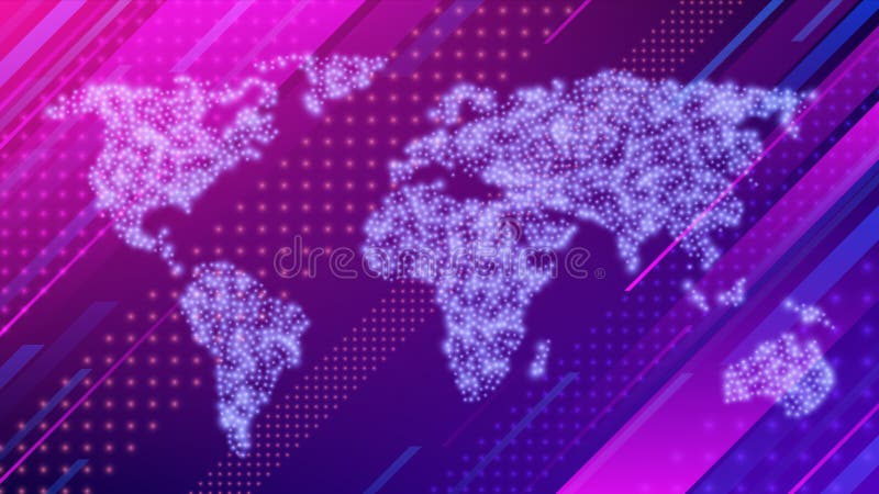 World Map. Breaking News Template Design Stock Vector - Illustration of ...