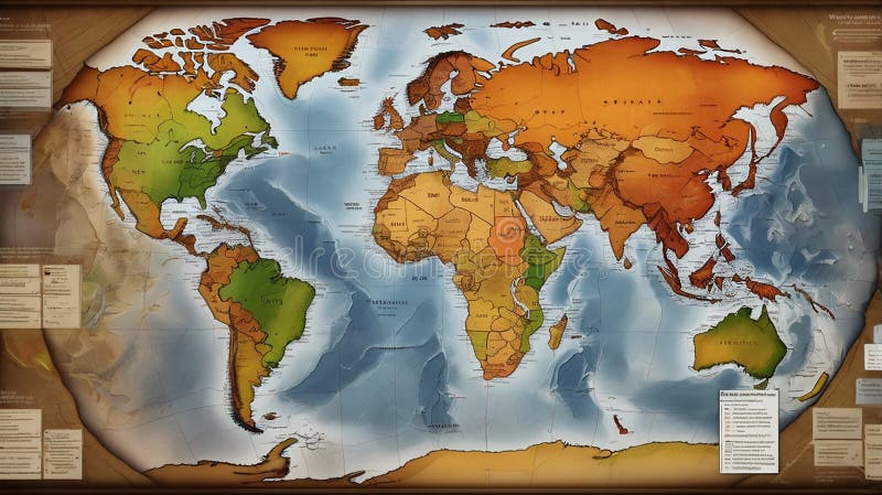 World Map Business Infographic Template Design Stock Illustration ...