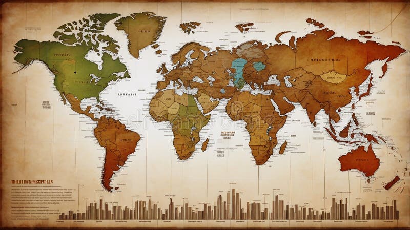 World Map Business Infographic Template Design Stock Illustration ...