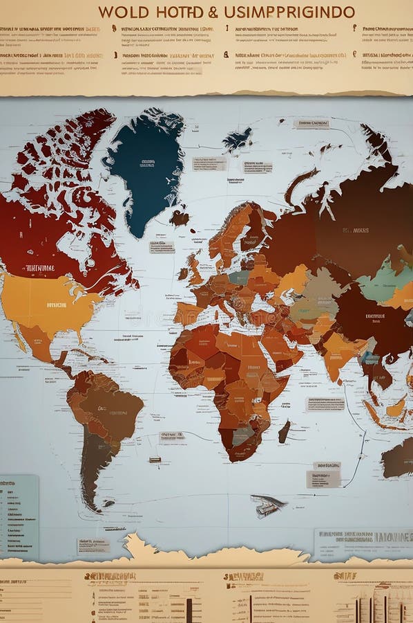 World Map Business Infographic Template Design Stock Illustration ...