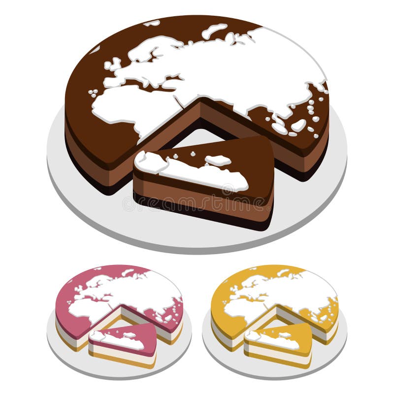 World map Cakes stock vector. Illustration of muffin - 28959944