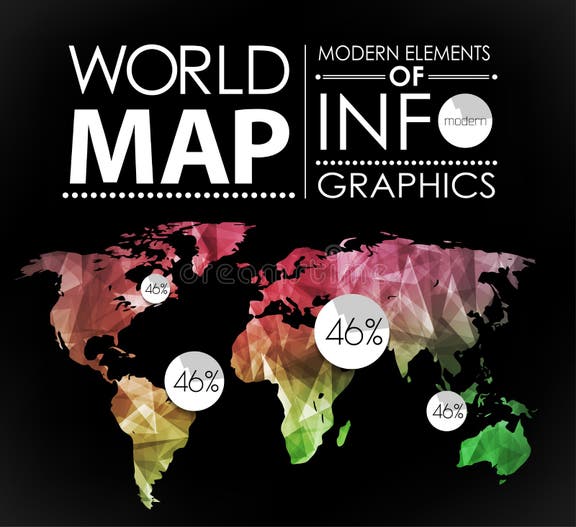 World map card stock vector. Illustration of connection - 56934463