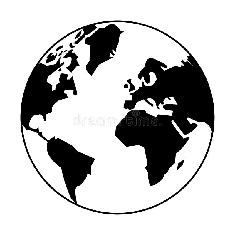 World map cartoon stock vector. Illustration of south - 146840057