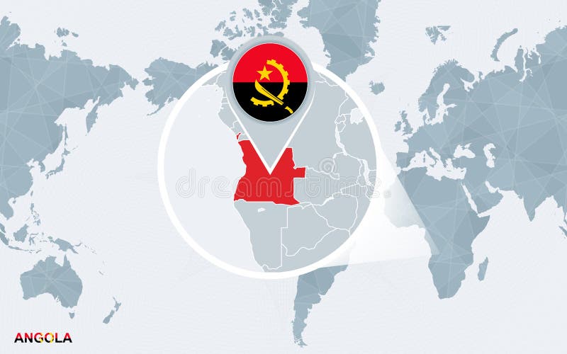 Angola Blue Low Poly Map with Capital Luanda Stock Vector ... Angola Blue Low Poly Map with Capital Luanda Stock Vector ...