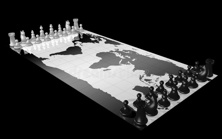 World map chess stock illustration. Illustration of international ...