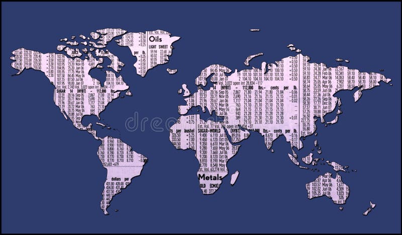 World Map with Clipping Path Stock Illustration - Illustration of money ...