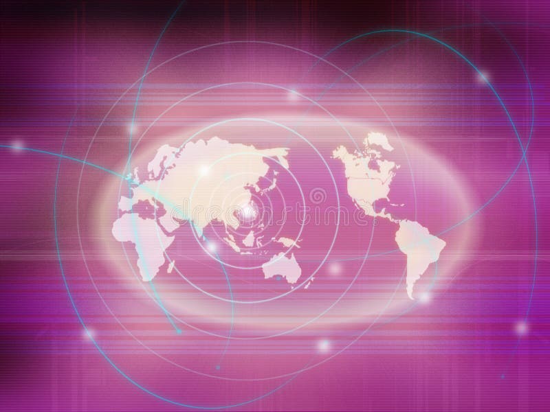 World map communication stock illustration. Illustration of atlantic ...