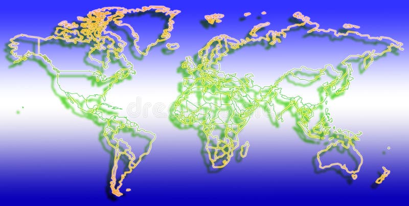 World map stock illustration. Illustration of colorful - 33580080