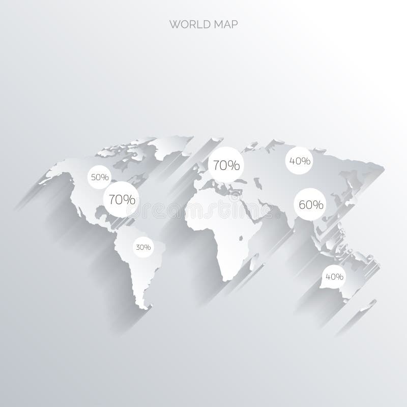 World Map Concept Vector Illustration. Stock Vector - Illustration of ...