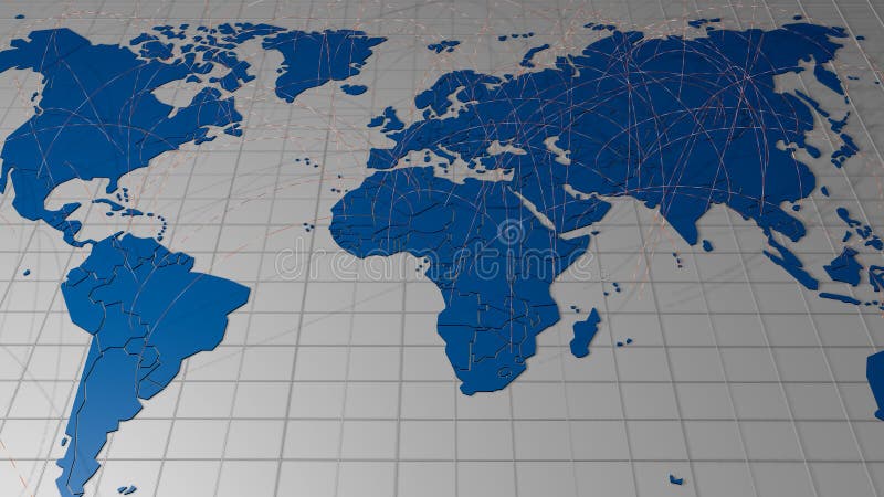 World map connect stock illustration. Illustration of line - 31459323
