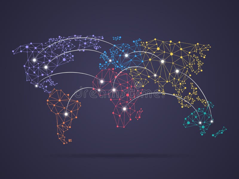 World map connection stock illustration. Illustration of africa - 96988059 World map connection stock illustration. Illustration of africa - 96988059