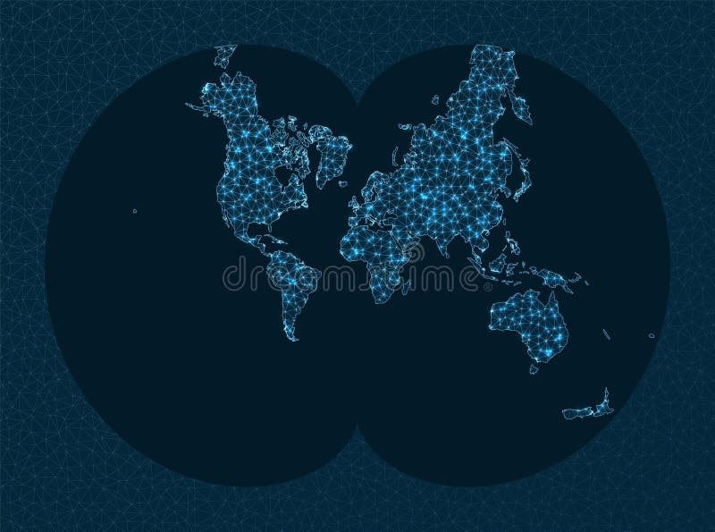 World map connection. stock vector. Illustration of internet - 174527461