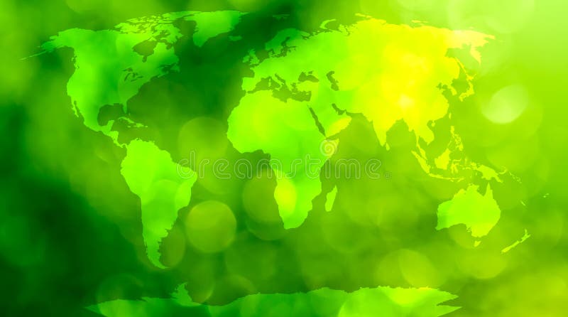 World map view stock vector. Illustration of green, geography - 2863056