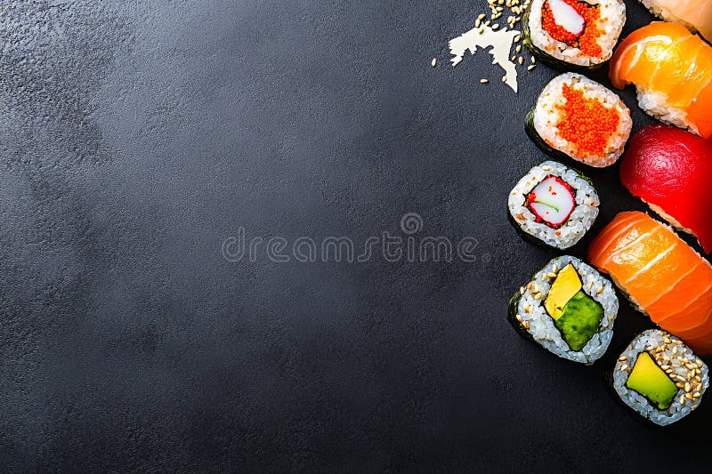 A World Map Crafted from Sushi Rolls, Where Different Regions are ...