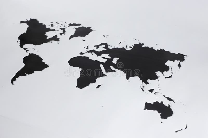 World map.Cut out paper stock image. Image of geography - 60404957