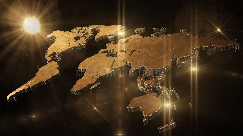 World map 3D render stock illustration. Illustration of computer - 79964469