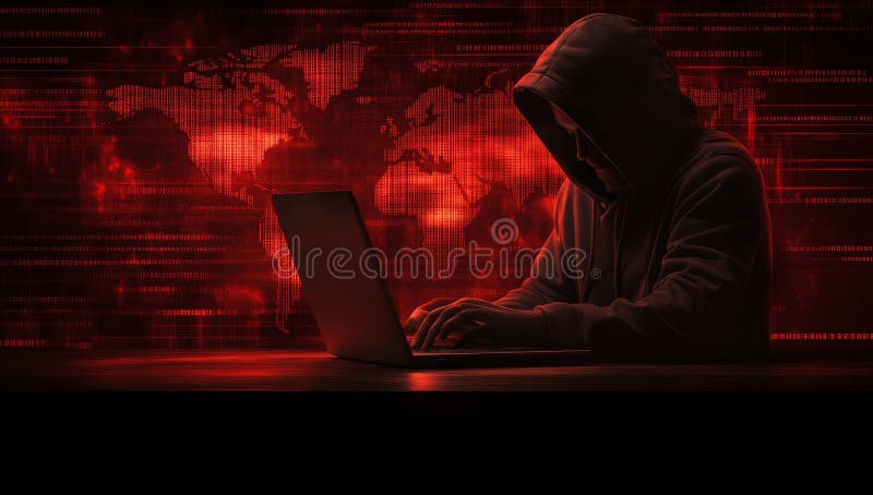 World Map Depicting Hacker Attacks Worldwide: Web Template for Internet ...