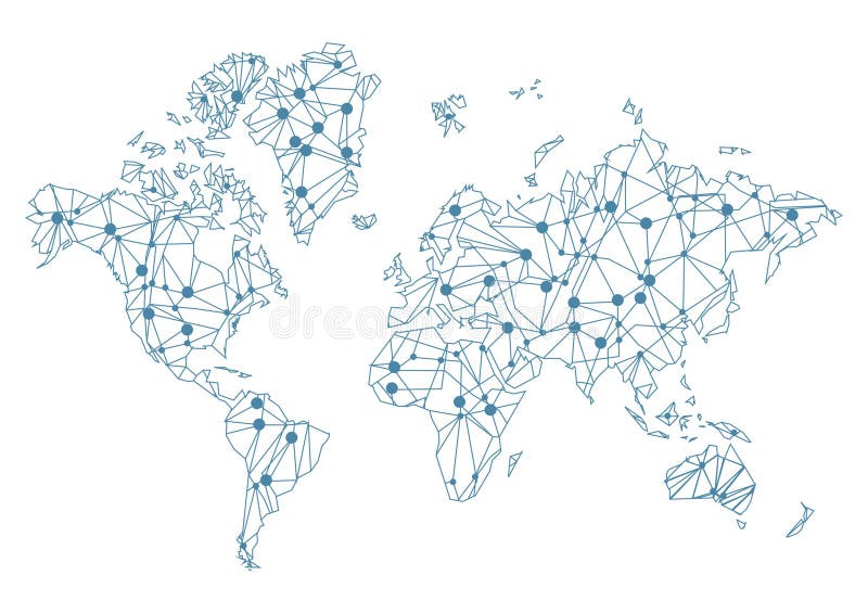 World map design stock vector. Illustration of destination - 182680730