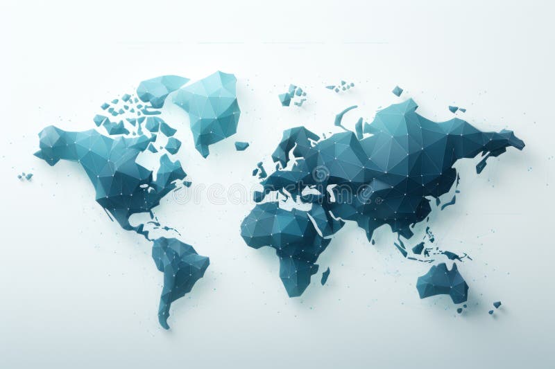 World Map Design High Resolution,empty Background. Generative AI Stock ...