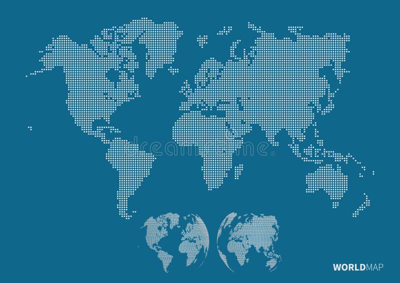 World Map Design. Vector Illustration Decorative Design Stock Vector ...