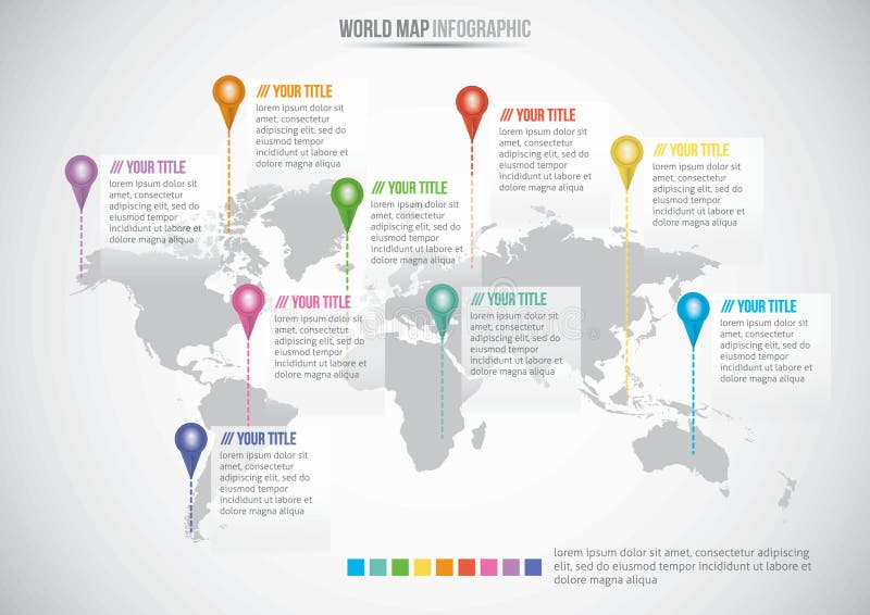 World Map Design. Vector Illustration Decorative Design Stock Vector ...