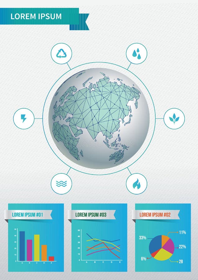 World Map Design. Vector Illustration Decorative Design Stock Vector ...