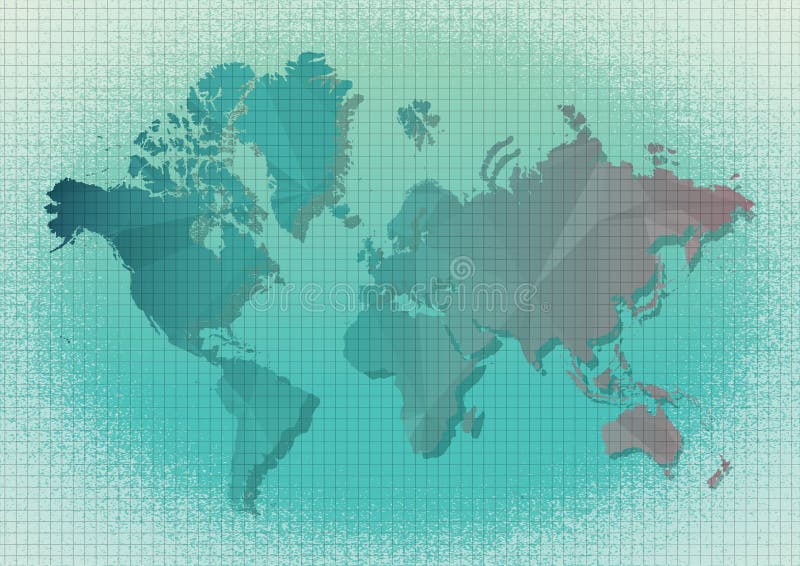 World Map Design. Vector Illustration Decorative Design Stock Vector ...