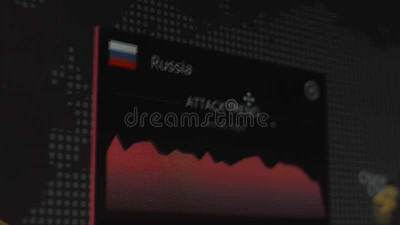 World Map with Different Targets for Cyber Attack. Hacking and ...