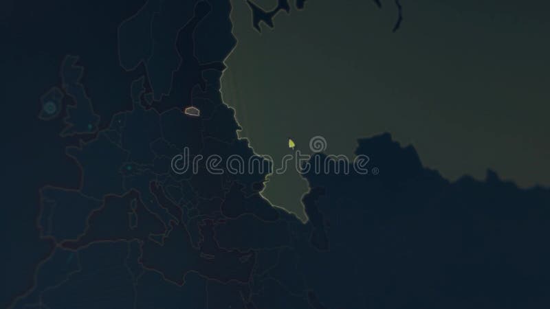 World Map with Different Targets for Cyber Attack. Hacking and ...