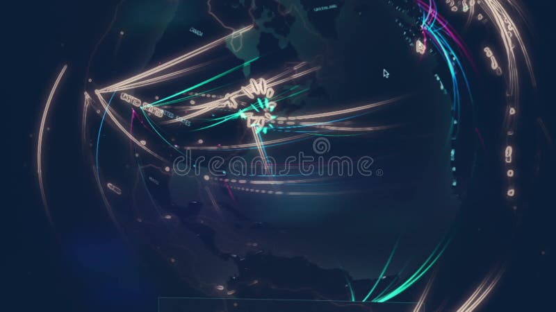 Contour Effect of World Map with Different Targets for Cyber Attack ...