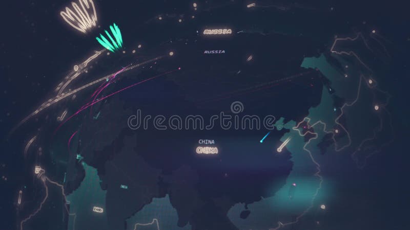 Contour Effect of World Map with Different Targets for Cyber Attack ...