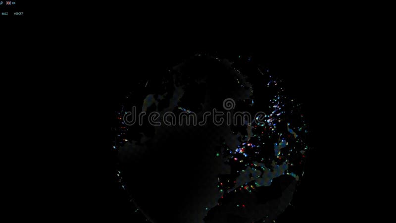 World Map with Different Targets for Cyber Attack. Hacking and ...