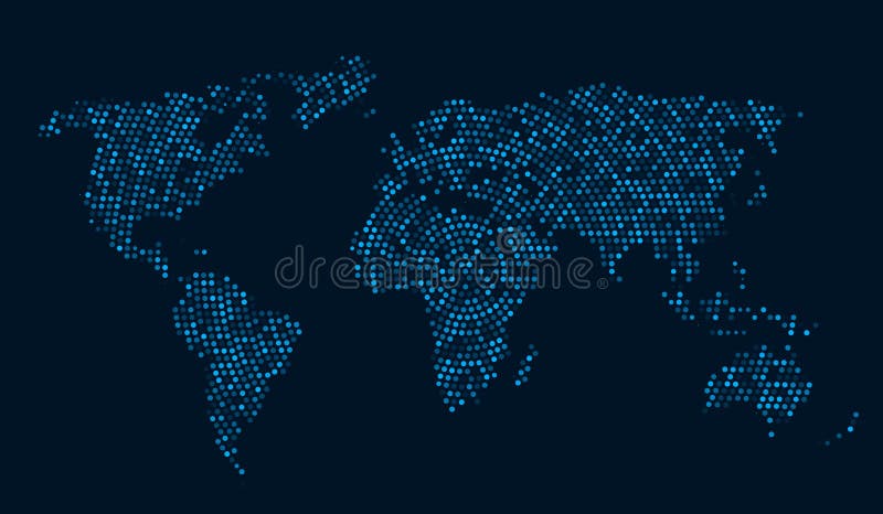 1,307 Global Network Digital World Map Data Visualization Futuristic ...
