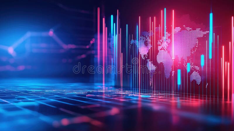 World Map Displayed on a Computer Screen, Signifying Global Awareness ...