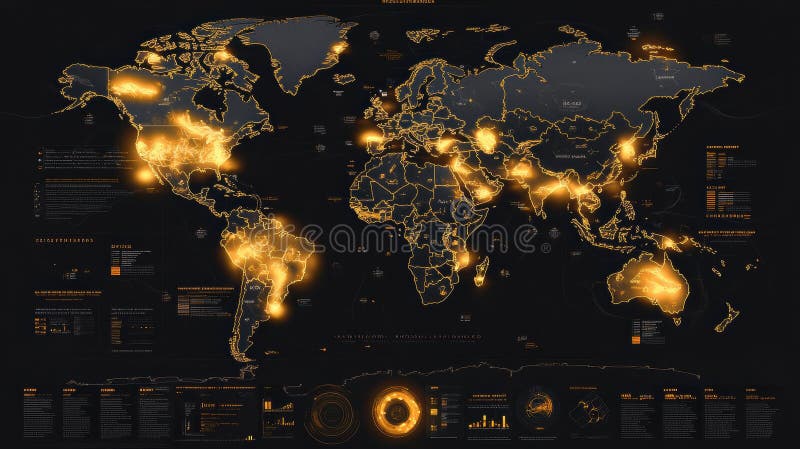 Visual Representation of Global Data Distribution with Highlighted ...