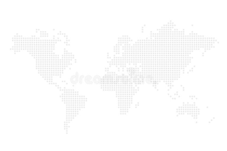 World Map Light Grey Dotted Stock Illustrations – 890 World Map Light ...