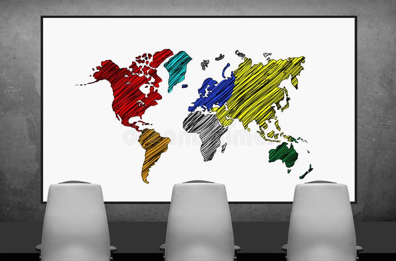World map stock illustration. Illustration of directors - 49367469