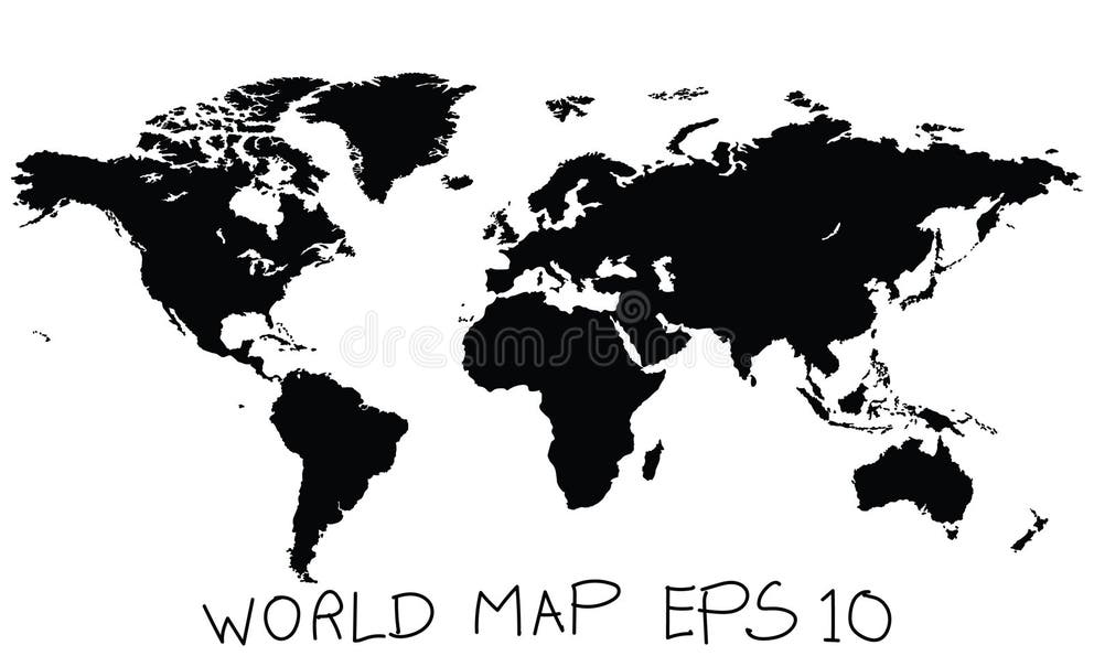 World Map Earth Globe Vector Illustrator, EPS 10. Stock Vector ...
