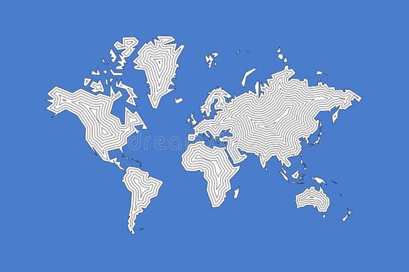 World map fingerprint stock illustration. Illustration of logo - 181186940