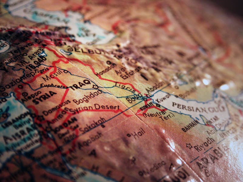 Iraq World Map stock image. Image of persian, world - 232853233