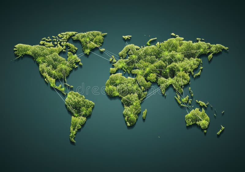 Earth day illustration stock illustration. Illustration of green ...