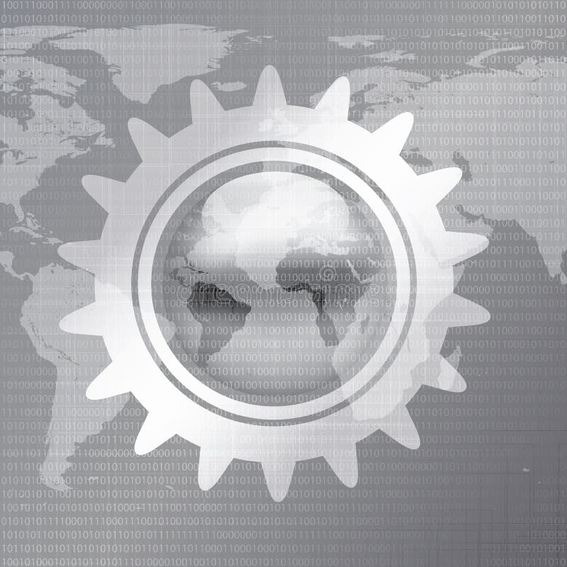 World Map Futuristic Background Stock Vector - Illustration of earth ...