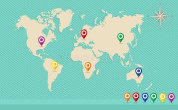 World Map Pins Stock Illustrations – 5,114 World Map Pins Stock ...