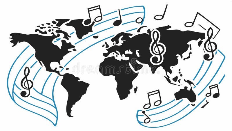 World Map with Gift Boxes, Global Gifting and International Presents ...