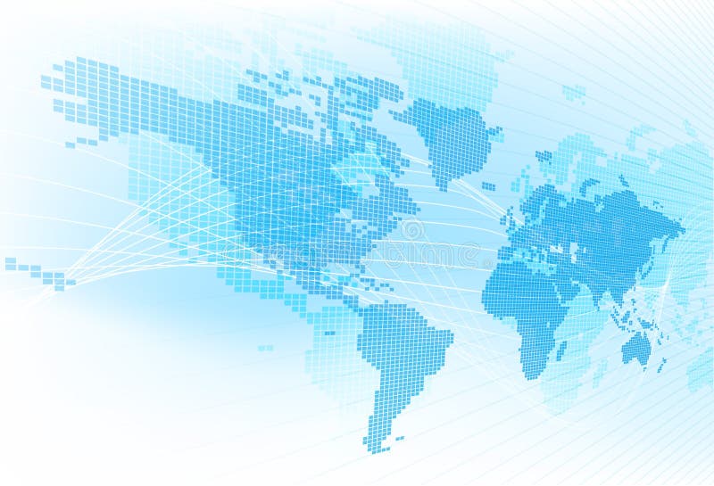 World Map Global Earth Abstract Background Stock Vector - Illustration ...